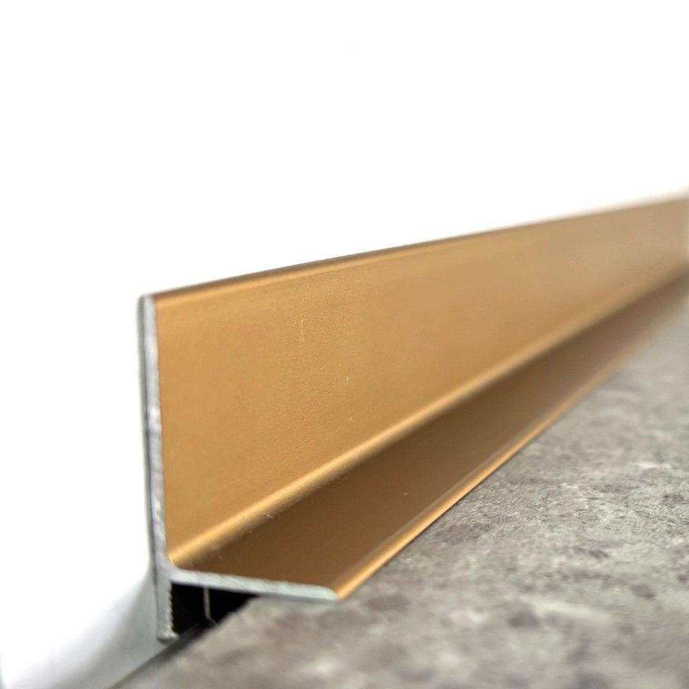 Plinta minimalista bronze din aluminiu CLIPLIST CLL25X15 - Mini plinta